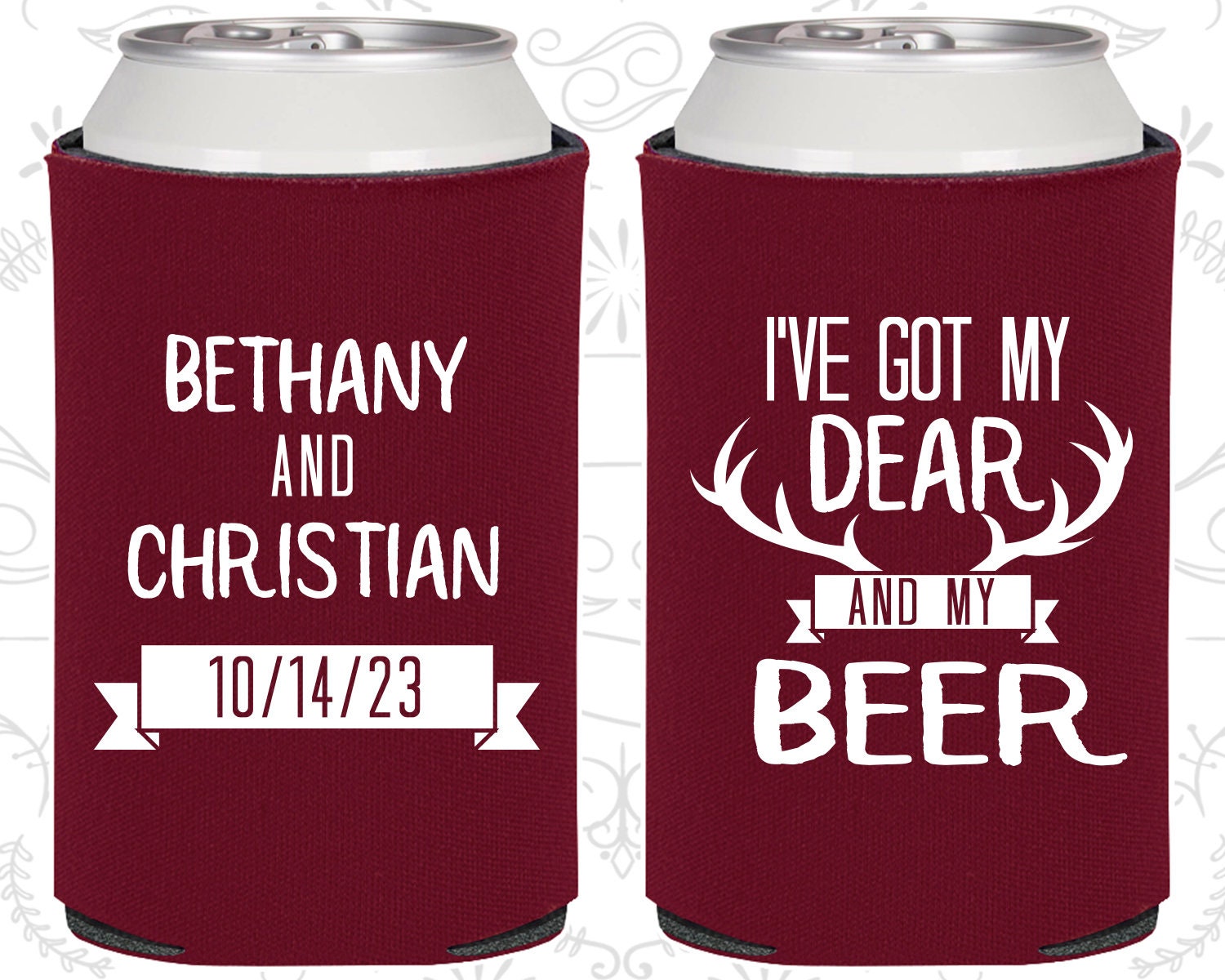 I've got my dear and my beer Wedding Ideas Deer Antler | Etsy