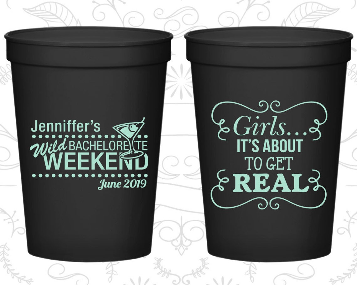 Bachelorette Weekend Cups Custom Bachelorette Cups Girls It - Etsy