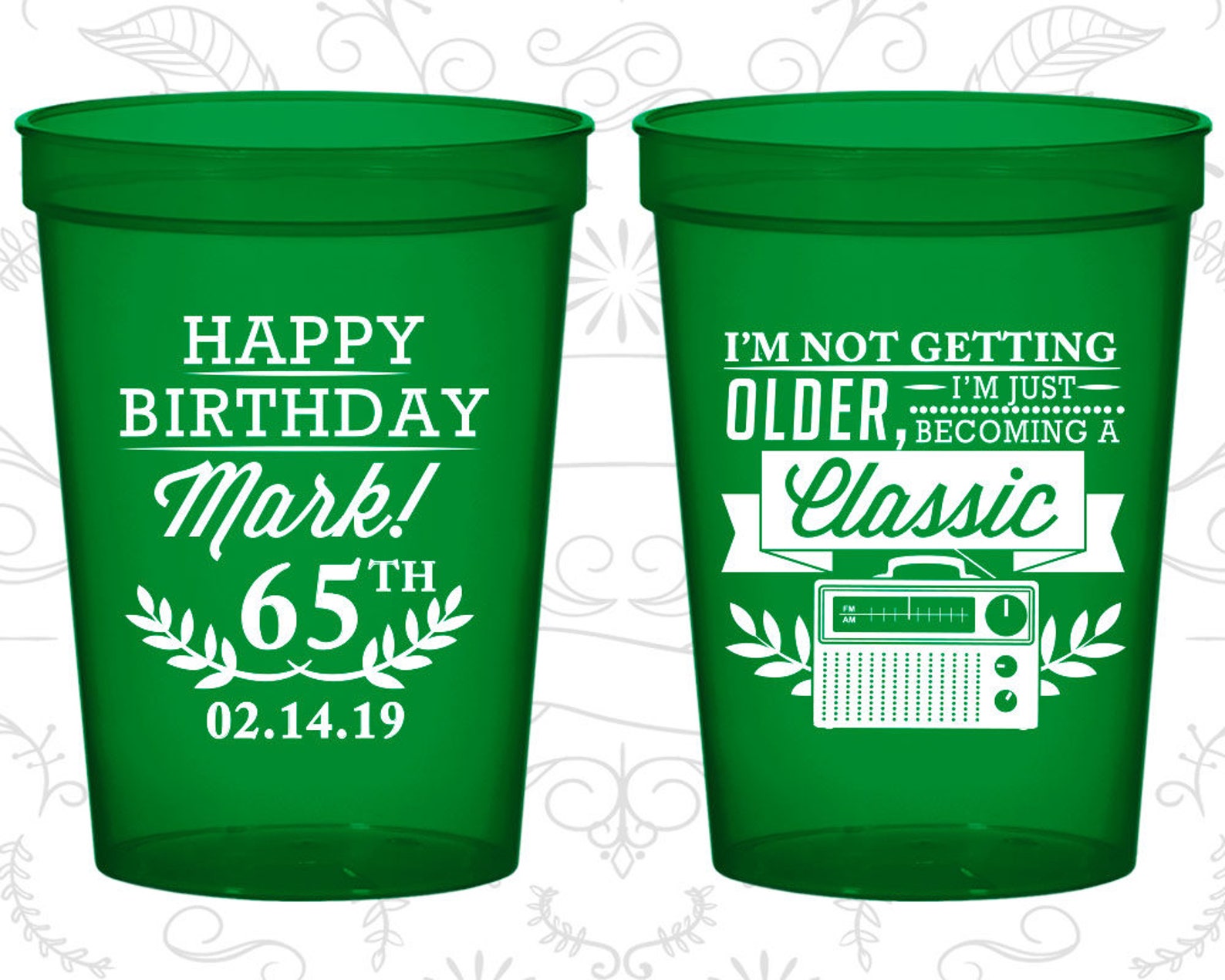 65th Birthday Party Cups Cheap Birthday Cups I'm Not | Etsy