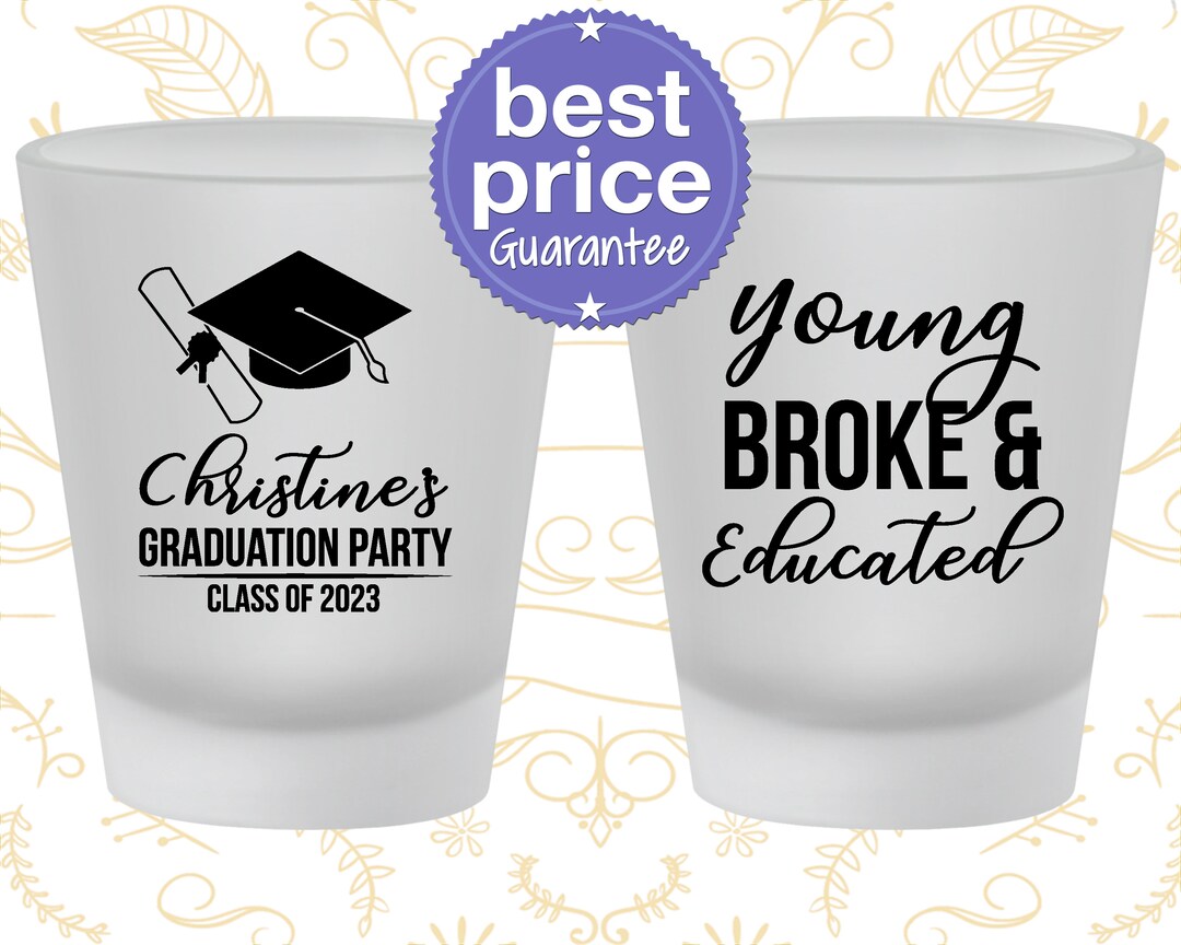 Graduation Shot Glasses, Graduation Favors, College Grad Gifts, High ...