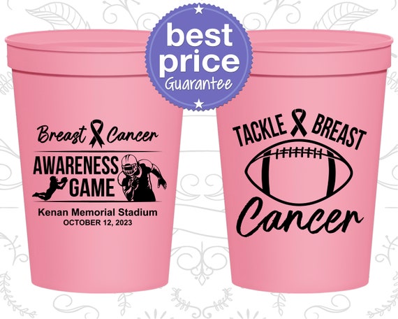 Breast Cancer Party Cups, Breast Cancer Awareness Gifts, Breast Cancer ...