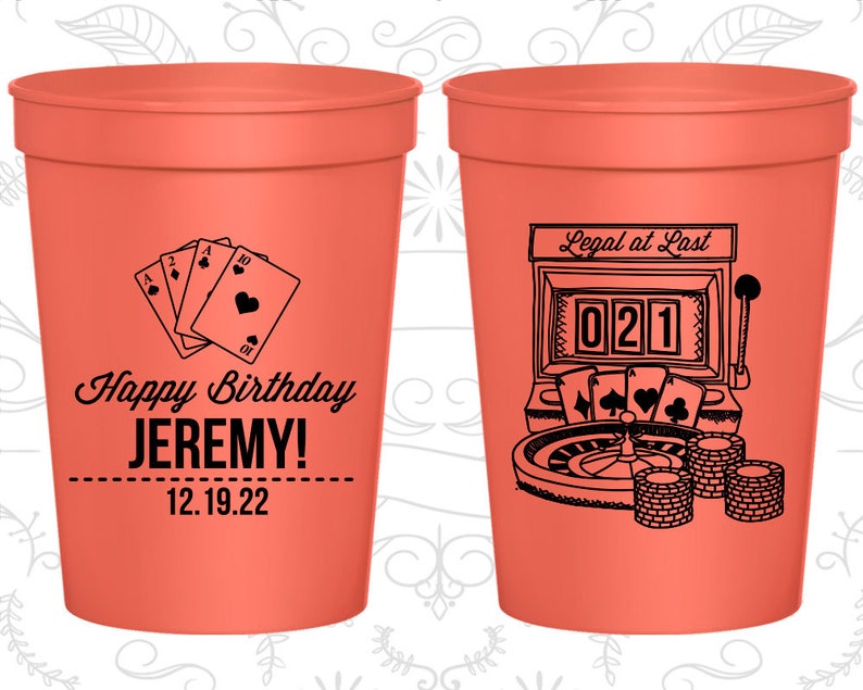21st Birthday Party Cups Personalized Birthday Favor Cups - Etsy Ireland