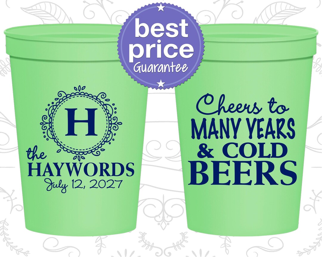Plastic Cups, Wedding Cups, Stadium Cups, Personalized Cups, Wedding ...
