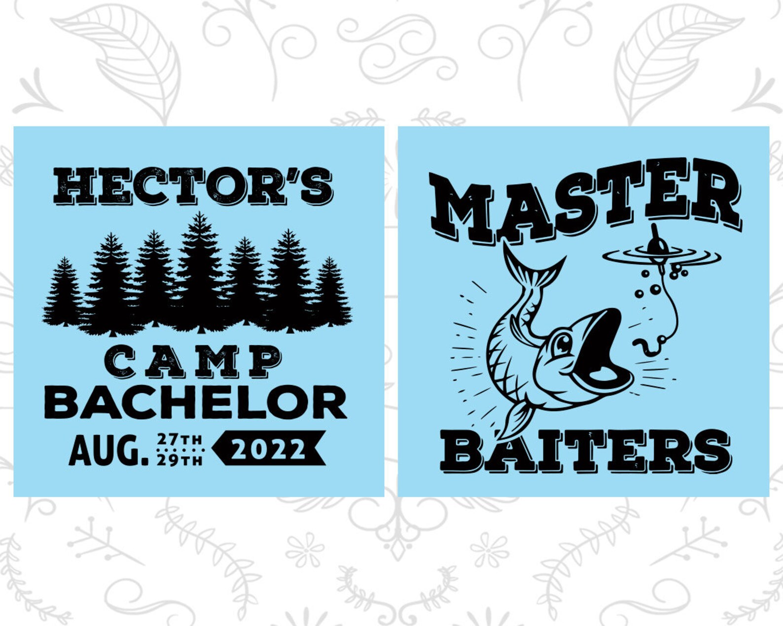 Camping Bachelor Party Custom Bachelor Decorations Fishing | Etsy