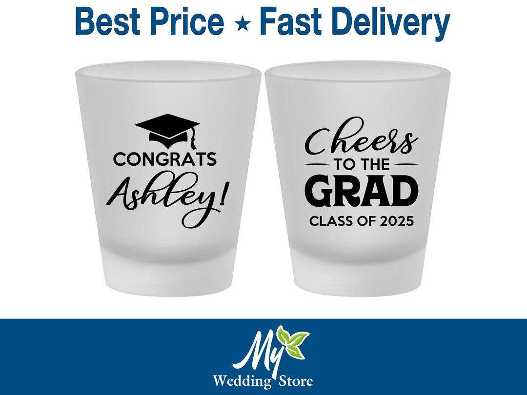 Graduation Shot Glass, Graduation Party Favors, Grad Gifts, College ...