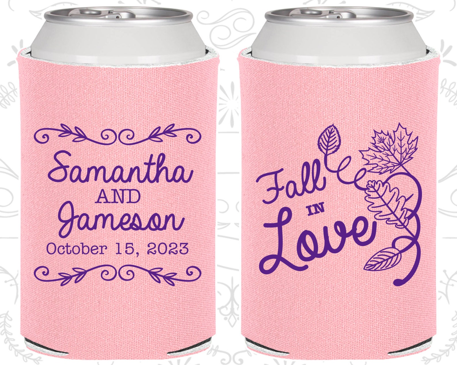 Dusty Rose Wedding Dusty Rose Can Coolers Dusty Rose Wedding - Etsy