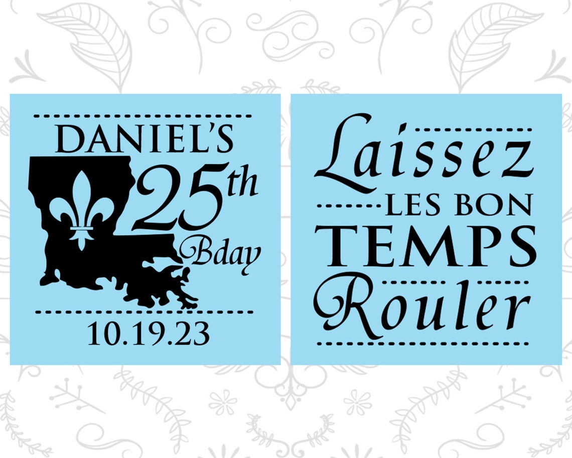 25th Birthday 25th Birthday Party Fleur De Lis Birthday | Etsy