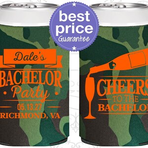 Cheers to the Bachelor, Personalized Bachelor Party Items, Cheers ...