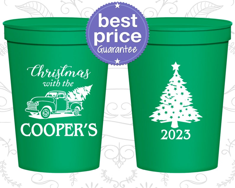 Christmas Cups Christmas Party Favors Personalized Christmas - Etsy