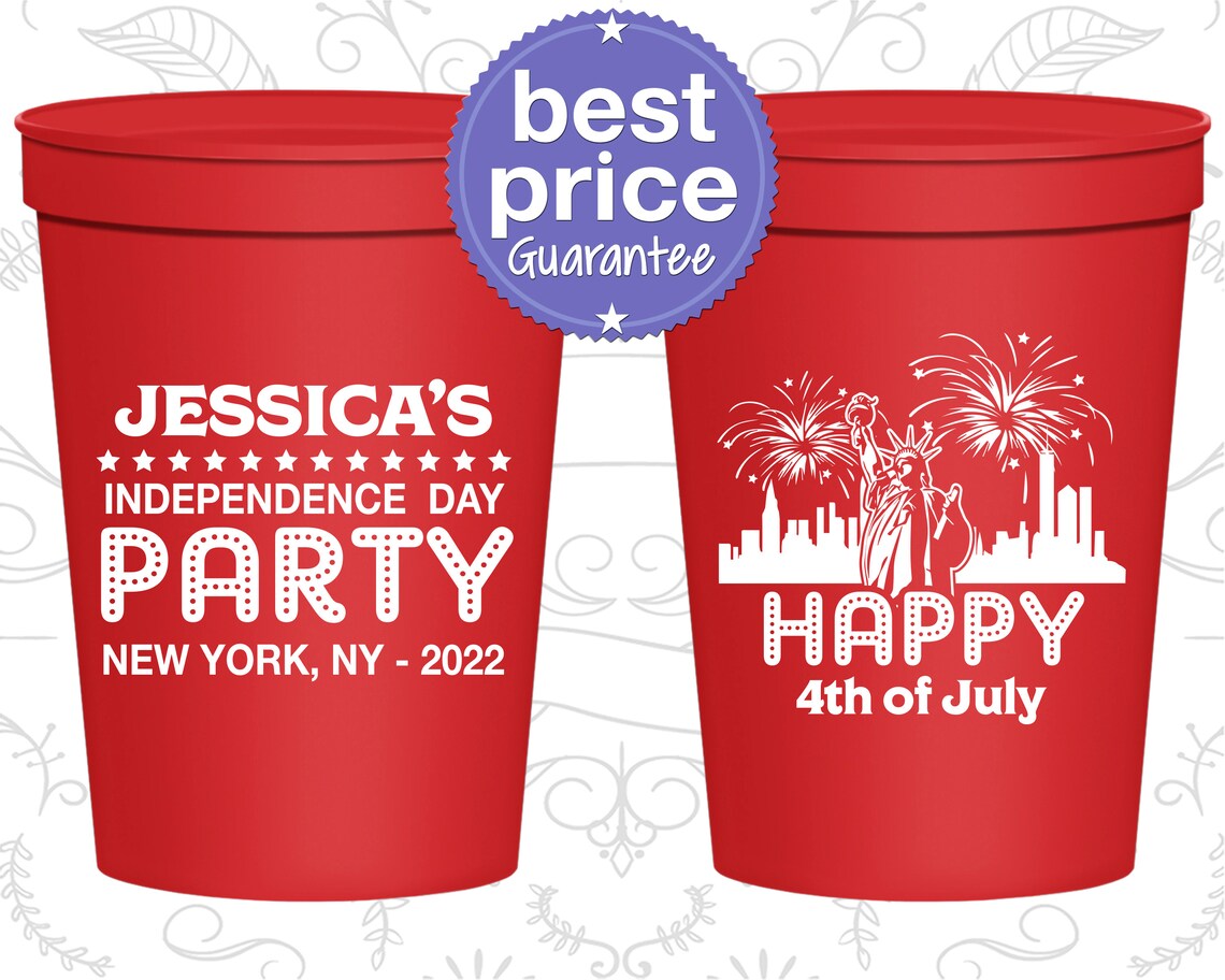4th of July Stadium Cups Independence Day July 4th - Etsy