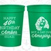 40th Birthday Cups Custom Birthday Stadium Cups 40 and - Etsy