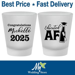 Graduation Shot Glasses, Graduation Favors, Grad Party Favor, College ...