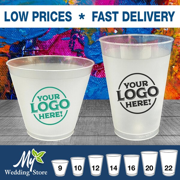 Custom Logo Cups Frosted - Etsy