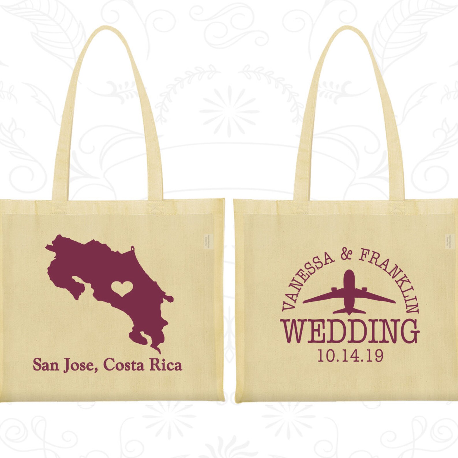 Cotton Tote Tote Bags Wedding Tote Bags Personalized Tote - Etsy