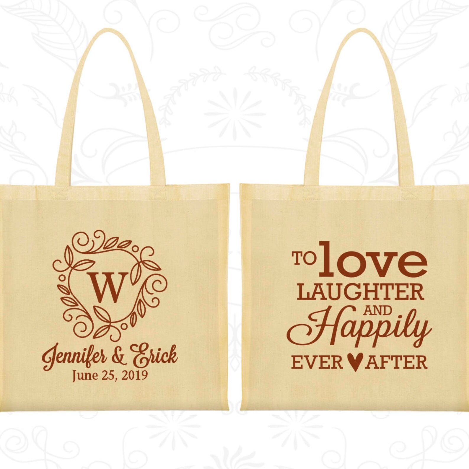 Love Laughter and Happily Ever After Bags Cheap Tote - Etsy