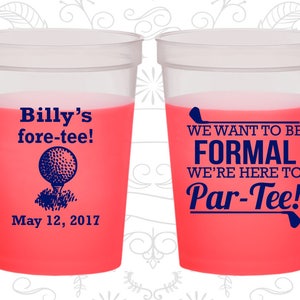 40th Birthday Color Changing Cups, Fore Tee Birthday, Golf Birthday ...