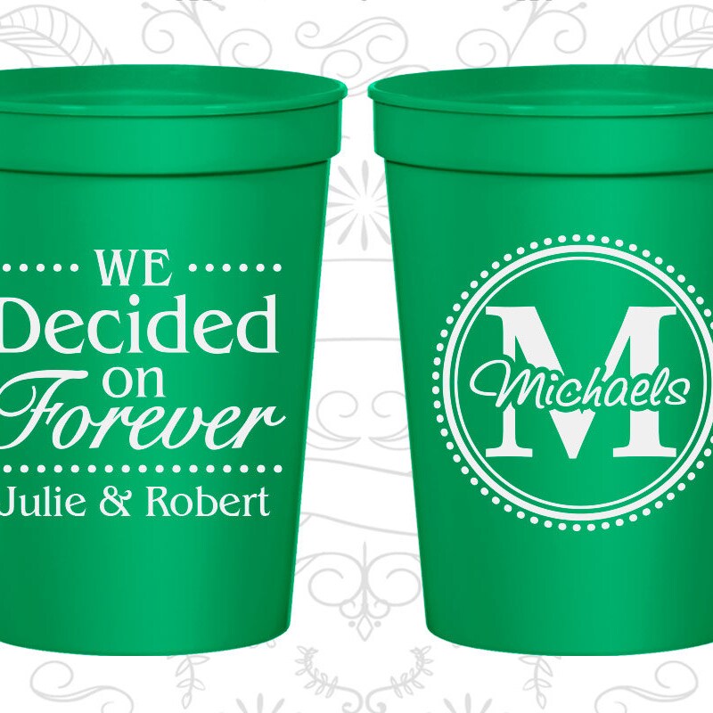 Monogram Cups - Etsy