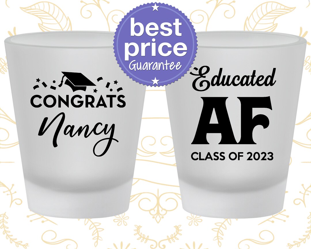 Graduation Shot Glasses, Graduation Favors, College Grad Gifts, High ...