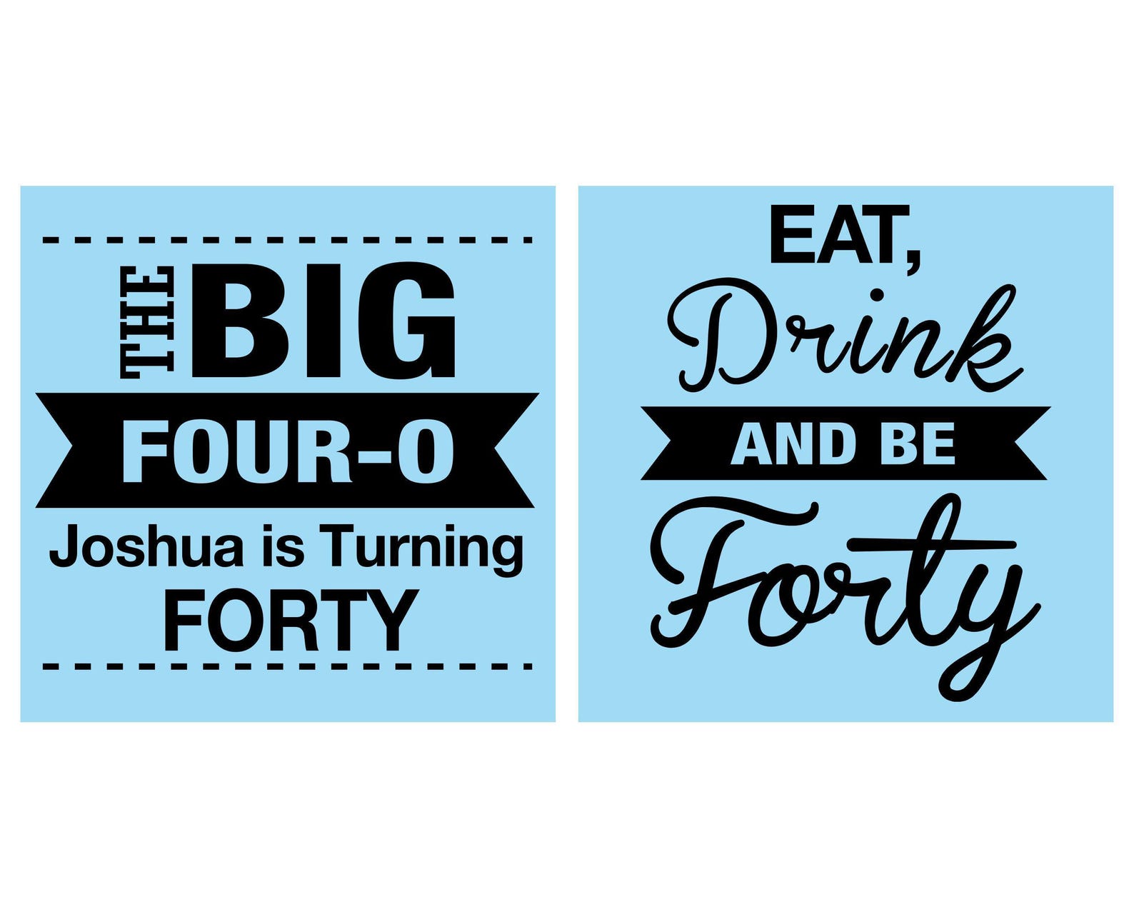 40th Birthday Shot Glasses, Personalized Birthday Shot Glass, the Big ...