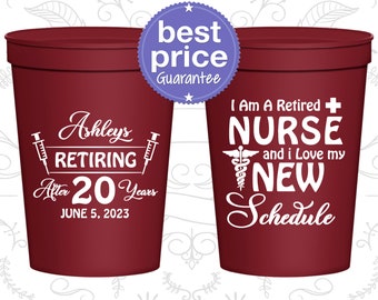 Retirement Party 20oz Foam Cups Retirement Foam Cup Favors - Etsy