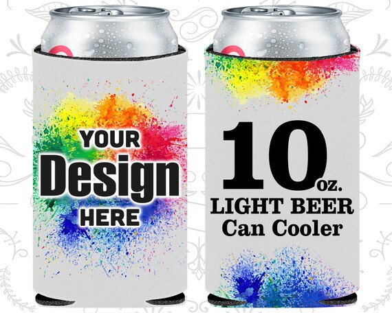 Full Color Light Beer Can Coolers, Sublimation Can Cooler, Photo ...