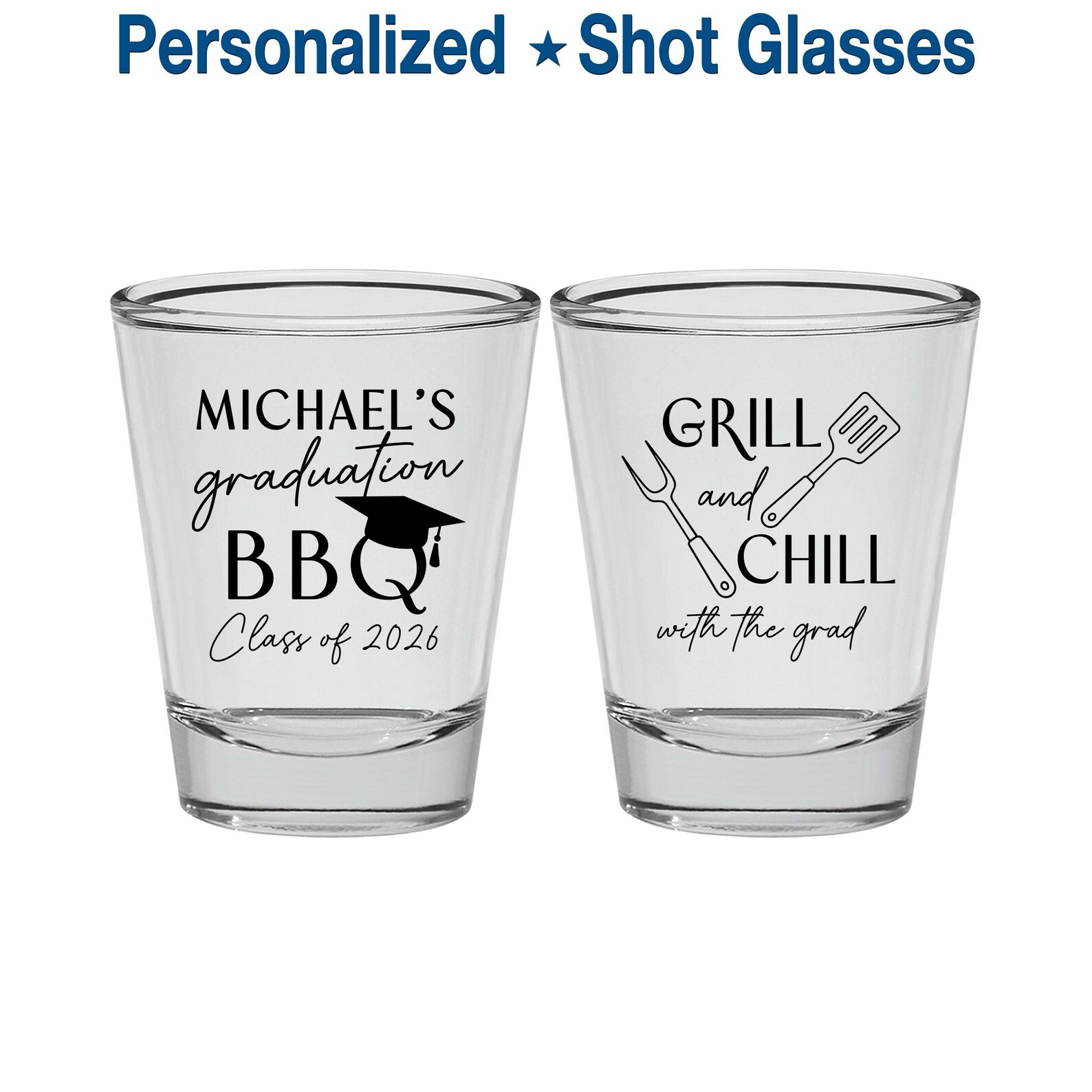 Graduation Shot Glasses, Graduation Favors, Grad Party Decorations ...