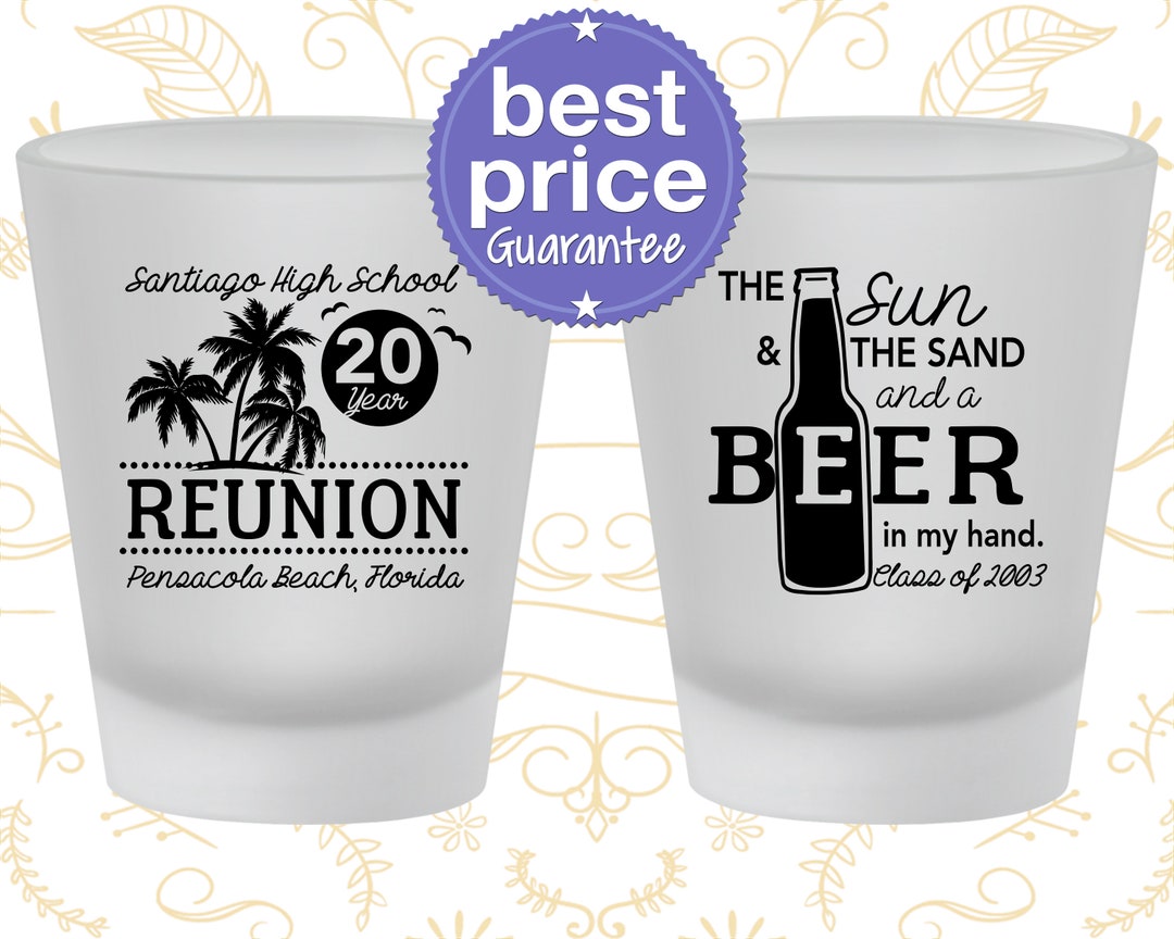 High School Reunion Shot Glass, Class of 2004 Reunion, 20 Year Reunion ...