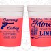 Personalized Wedding Cups, Frosted Cups, Shatterproof Frost Cups ...
