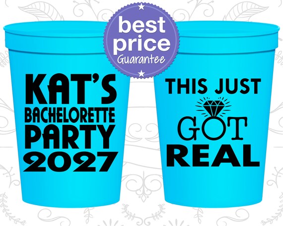 Bachelorette Cups Personalized Bachelorette Party Cups | Etsy