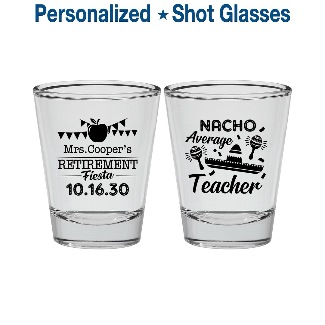 Retirement Shot Glass, Retirement Party Favors, Retirement Gifts ...
