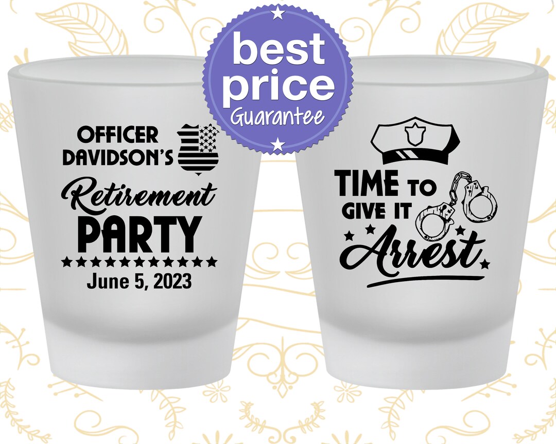 Retirement Shot Glass, Retirement Party Favors, Retirement Gifts ...