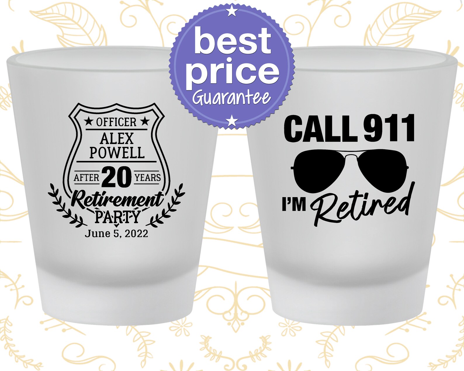 Retirement Shot Glass Retirement Party Favors Retirement - Etsy