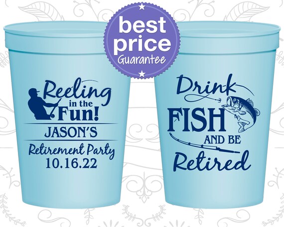 Retirement Party Cups Retirement Party Favors Retirement - Etsy