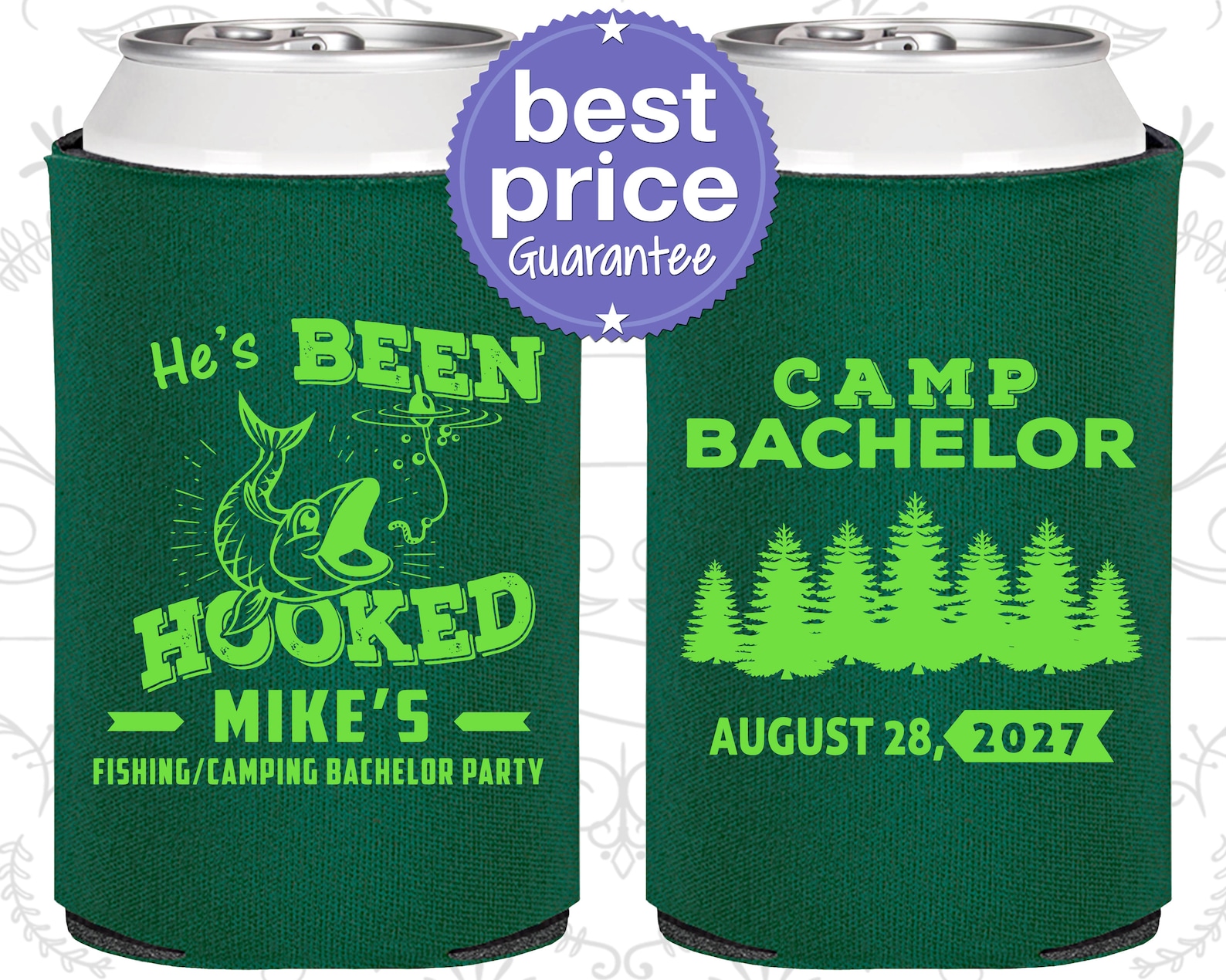 Camping Bachelor Party Can Coolers Bachelor Can Cooler - Etsy