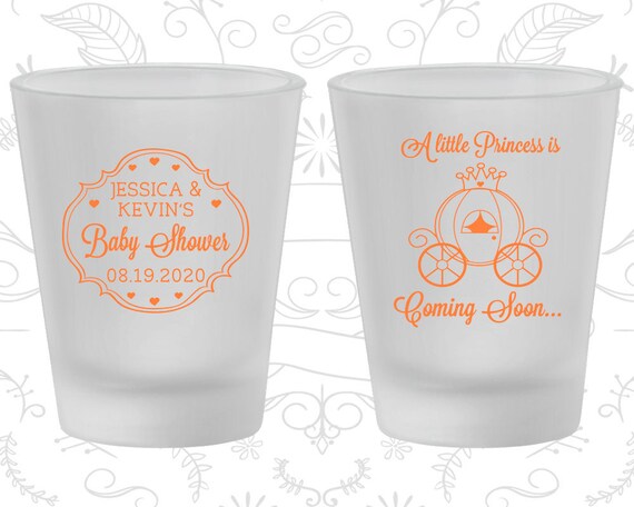Princess Baby Shower, Baby Shower Shot Glasses, Pink Baby Shower, It’s ...