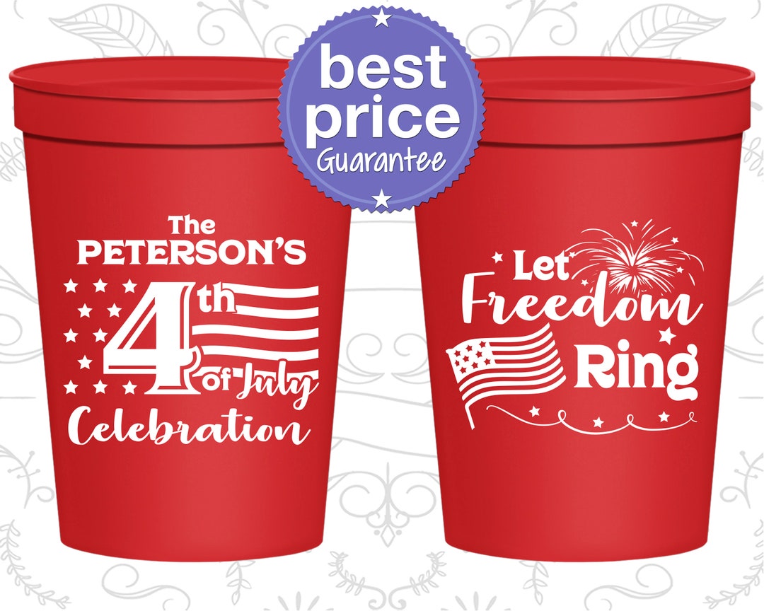 4th of July Party Cups, 4th of July Party Ideas, July 4th Party ...