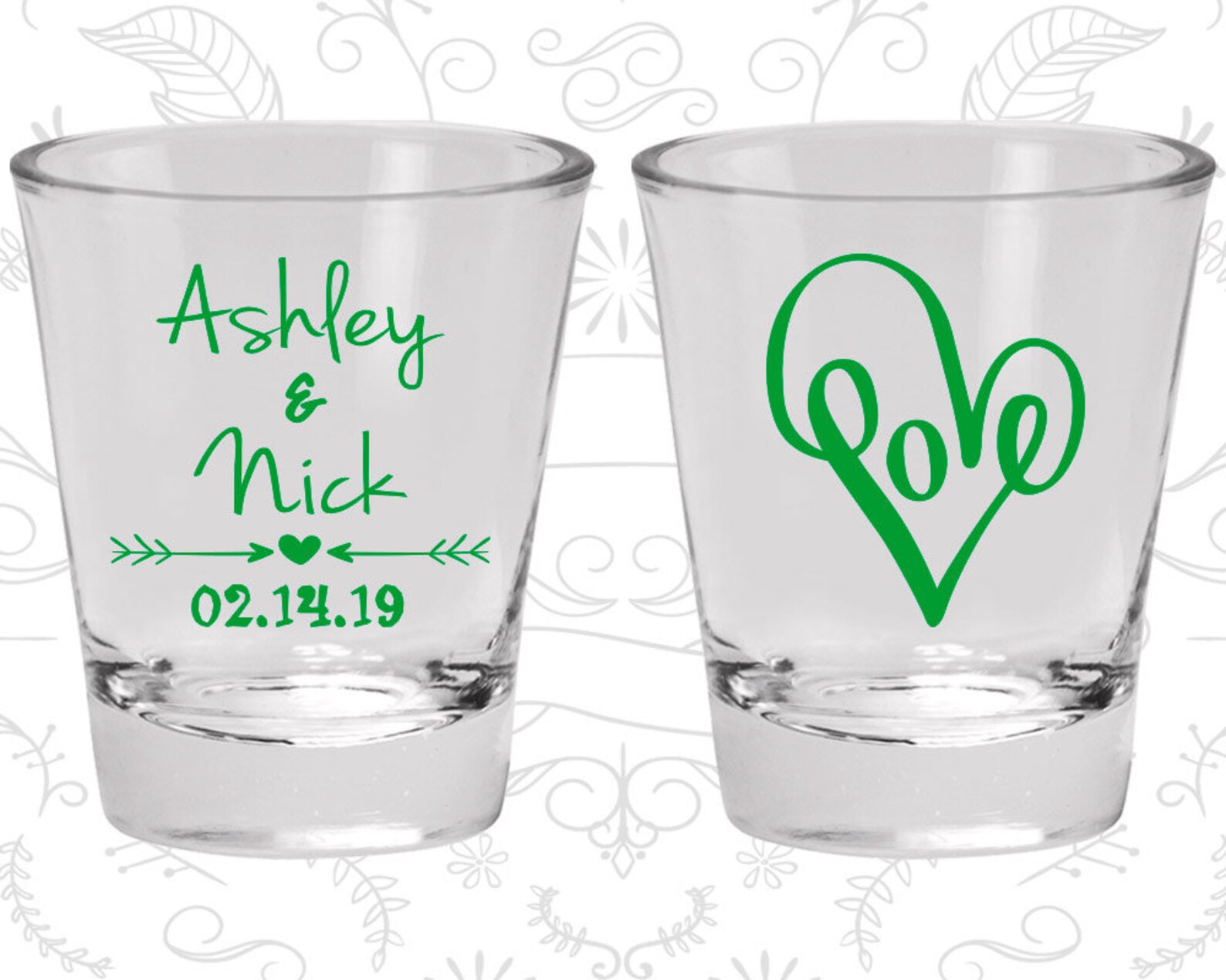 Wedding Shot Glasses Personalized Shot Glasses Shot Glasses | Etsy