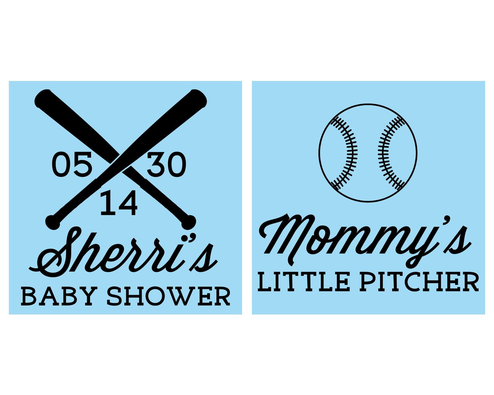 Mommys Little Pitcher, Baby Shower Frosted Cups, Baseball Baby Shower ...