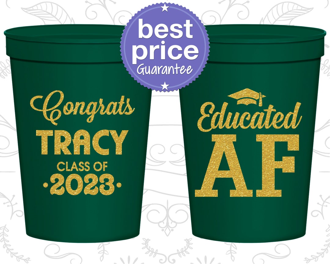 Graduation Plastic Cups, Graduation Favors, Grad Party Decor, High ...