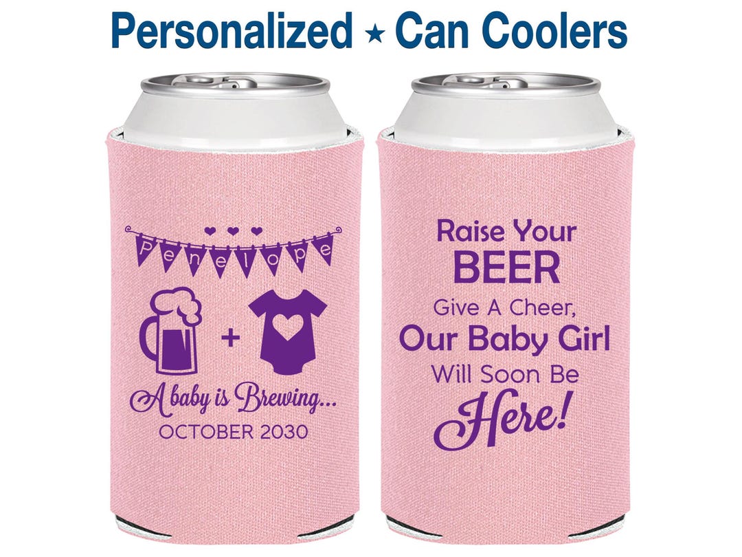 A Baby is Brewing, Imprinted Baby Shower Favors, Baby Announcement ...