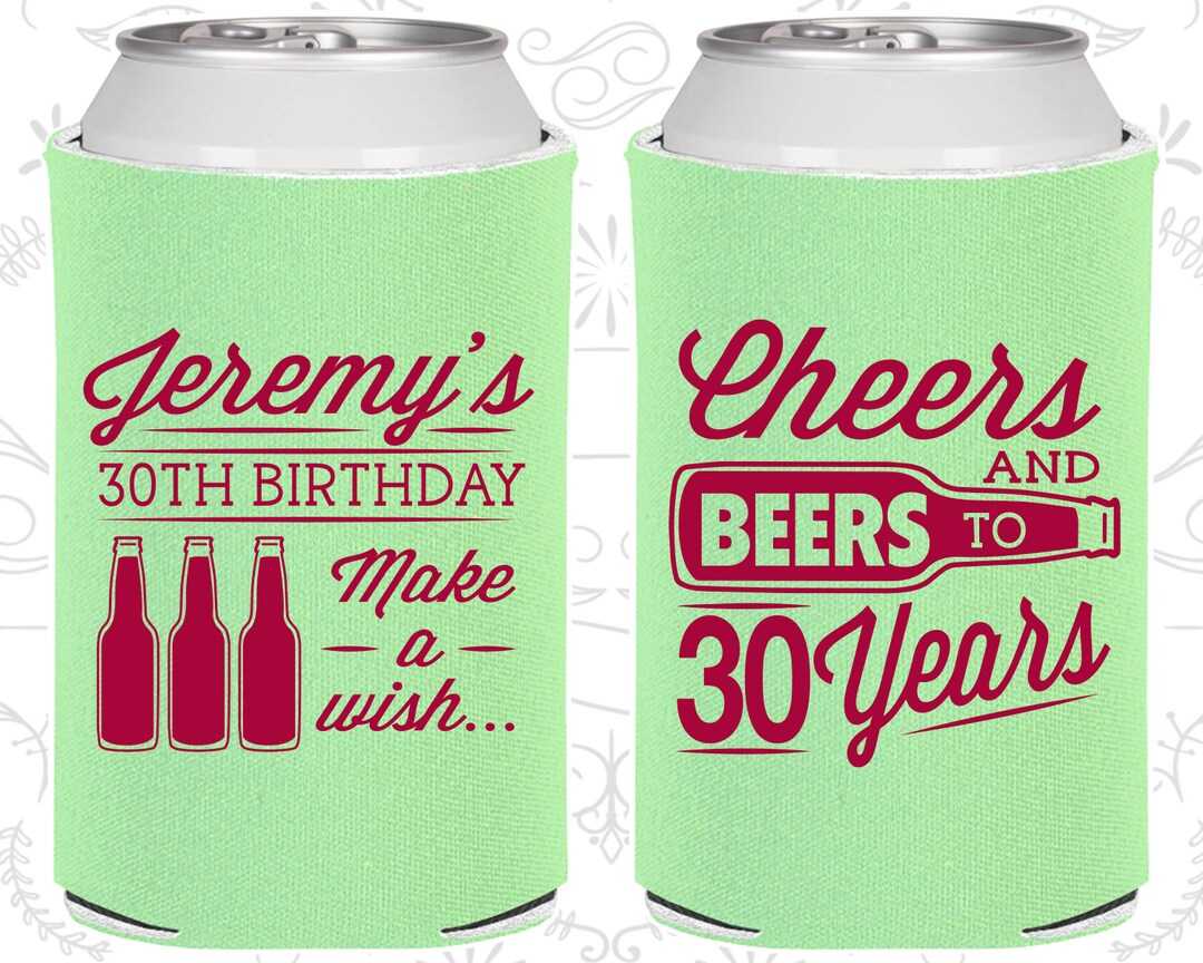 30th Birthday, 30th Birthday Favors, Personalized Party Favors, Cheers ...