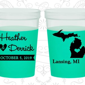 Michigan Wedding Cheap Mood Stadium Cups Destination - Etsy