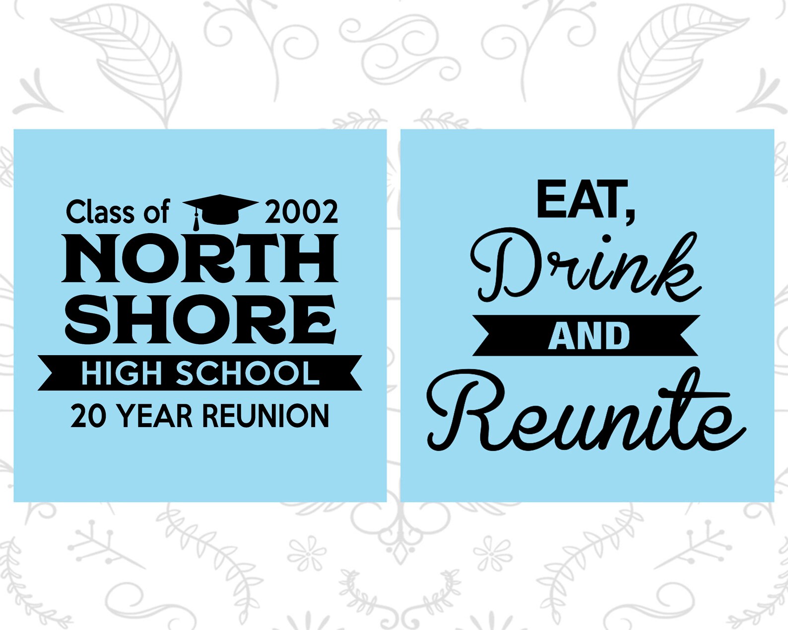 High School Reunion Shot Glasses Class of 2002 Reunion 20 - Etsy