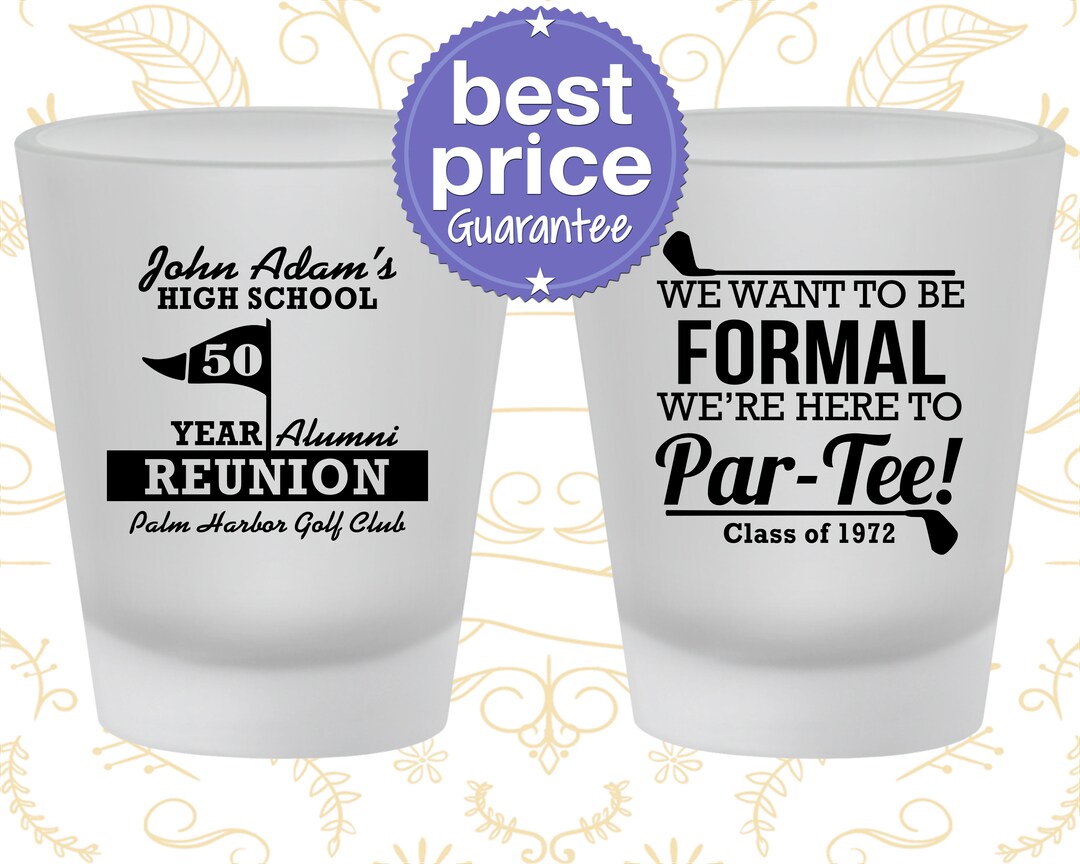 High School Reunion Shot Glass Class of 1972 Reunion 50 Year - Etsy