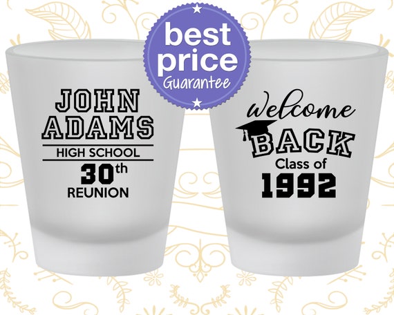 High School Reunion Shot Glasses Class of 1992 Reunion 30 - Etsy