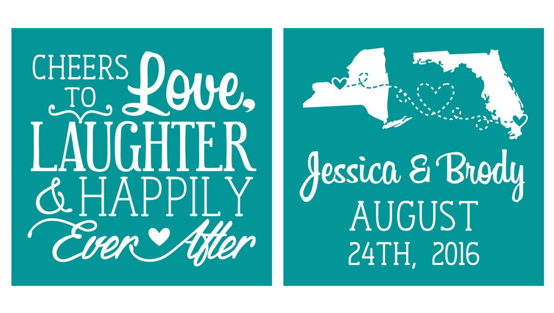 Cheers to Love Laughter Bags Wedding Favor Welcome Bags - Etsy