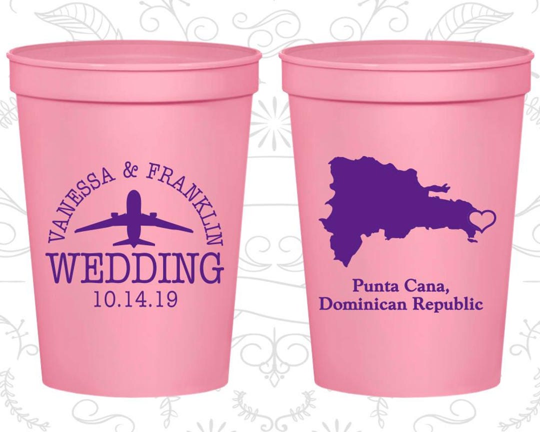 Dominican Republic Wedding Cups, Dominican Republic Stadium Cups ...