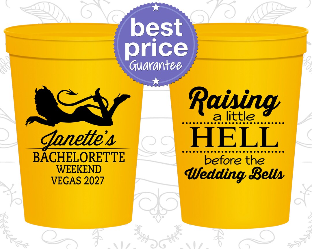 Bachelorette Party Cups Custom Bachelorette Cups - Etsy