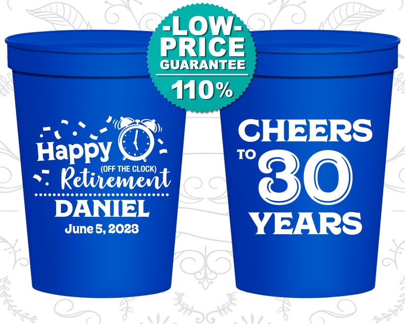 Retirement Cups Retirement Party Favors Retirement Gifts | Etsy