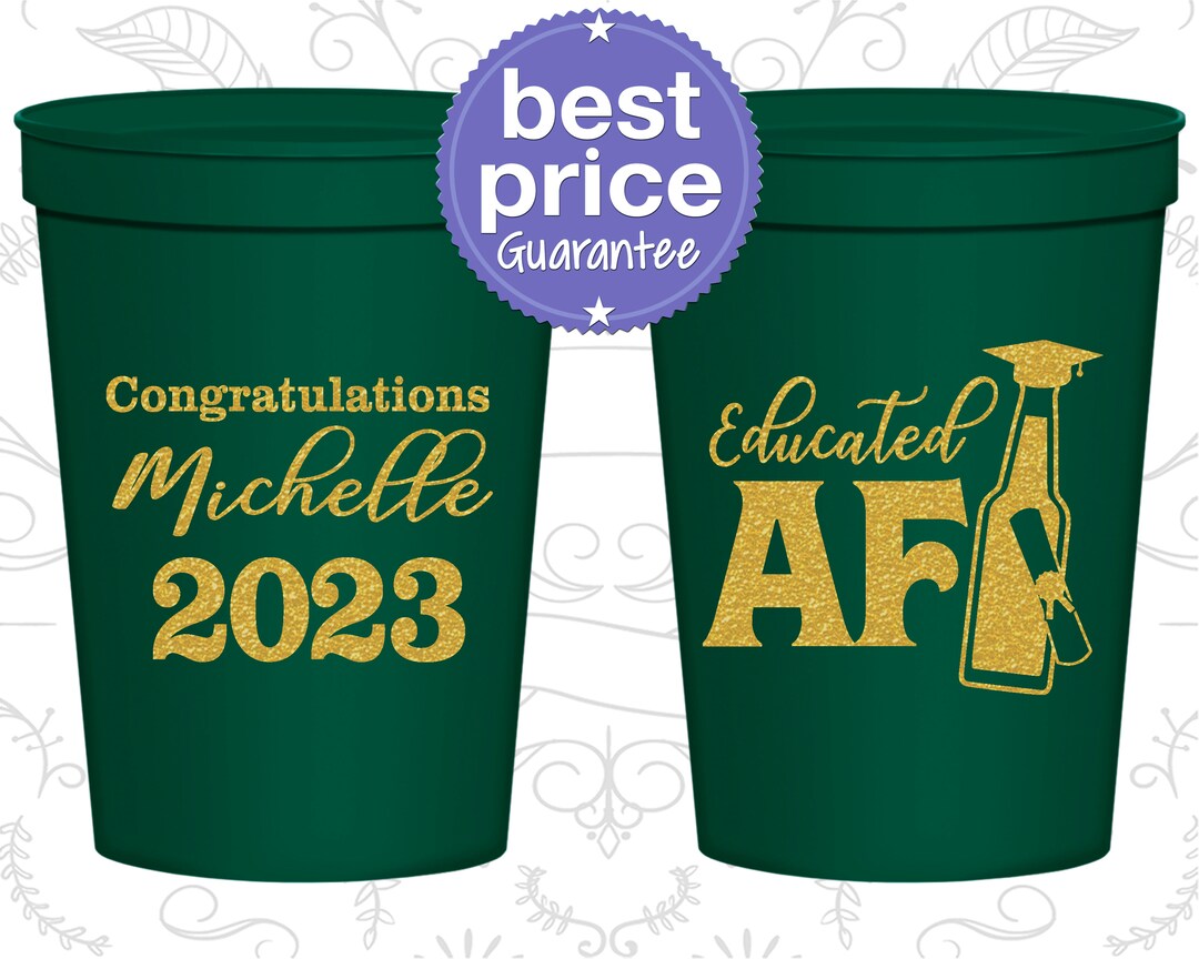 Graduation Plastic Cups, Graduation Favors, Grad Party Favor, College ...